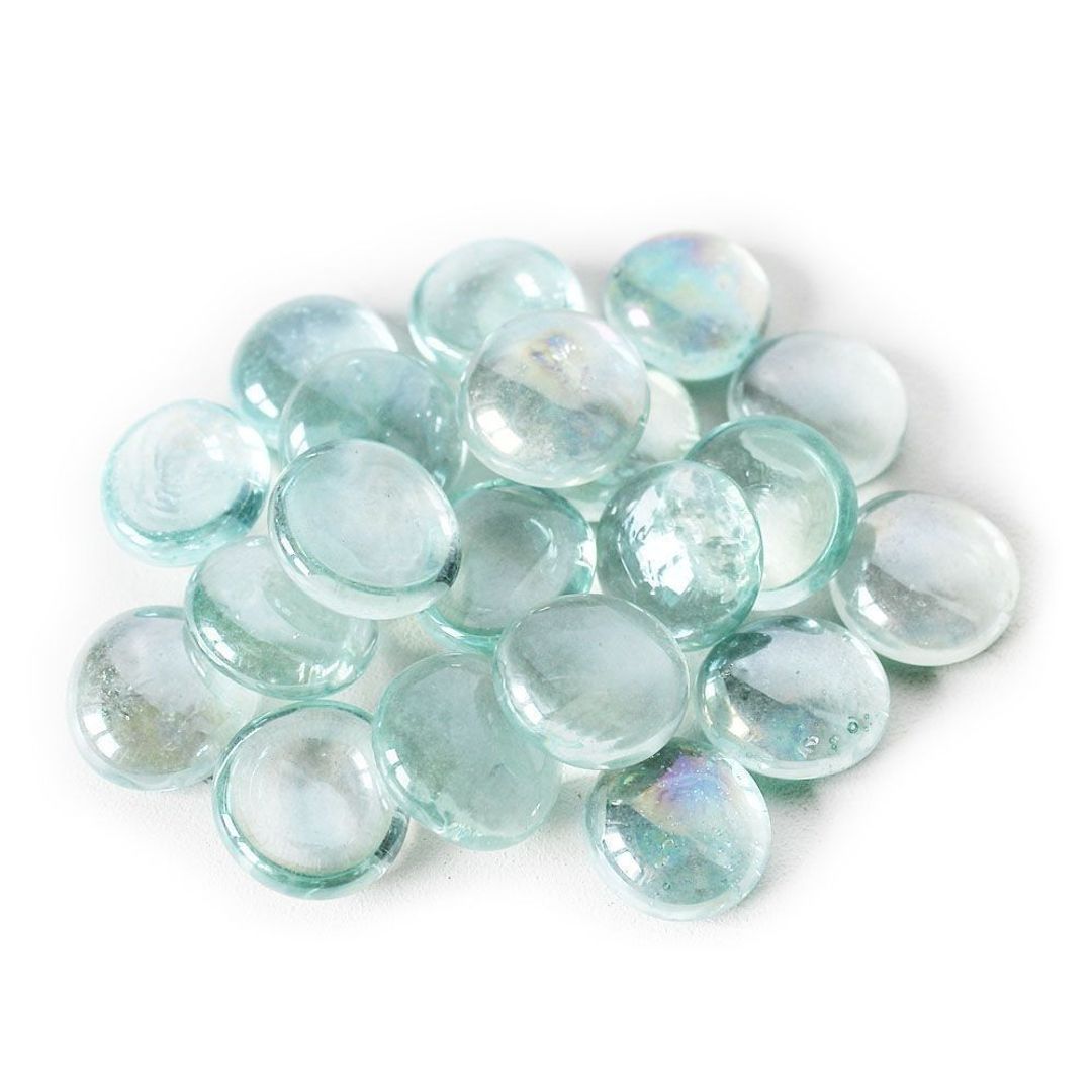 Nugety sklo 17-19mm/600g čirá/perleť | KLIA.cz